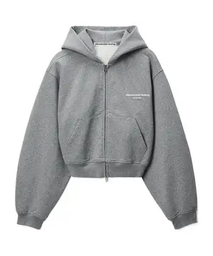 Alexander Wang Printed Cropped Hoodie