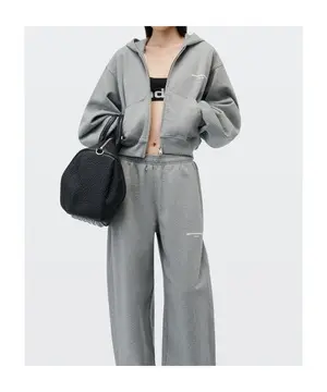 Alexander Wang Printed Cropped Hoodie