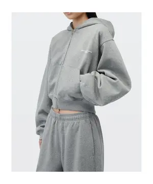 Alexander Wang Printed Cropped Hoodie