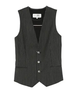 MAISON MARGIELA Sleeveless Vest - Black