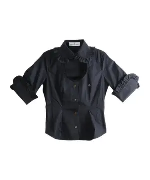 VIVIENNE WESTWOOD Ss Toulouse Frill Shirt - Black