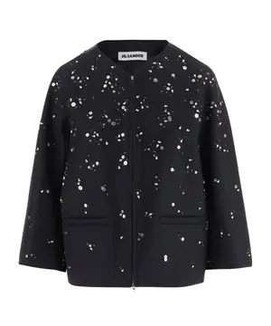 JIL SANDER Long-sleeved Casual Jacket - Black