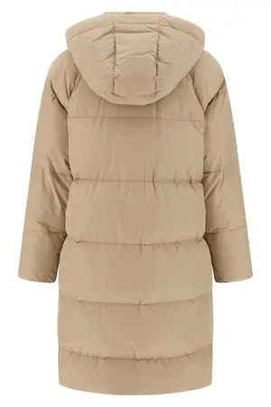 Brunello Cucinelli Zipped Hooded Quilted Coat