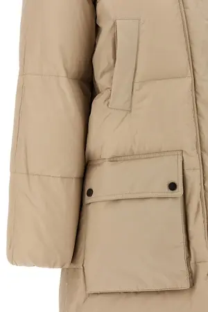 Brunello Cucinelli Zipped Hooded Quilted Coat