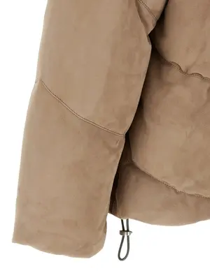 Brunello Cucinelli Padded Down Jacket With Detachable Hood