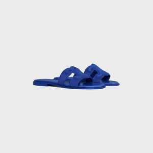 Celine Marina Triomphe Mule In Suede Calfskin