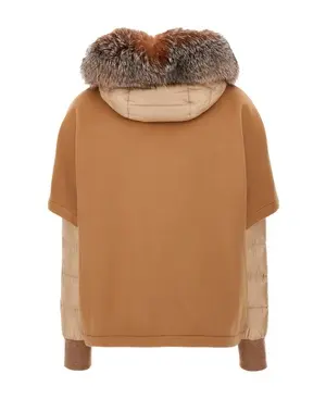 MOORER Zip-up Hooded Coat With Removable Inserts