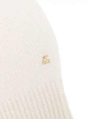 Bonpoint Cashmere Balaclava With Logo Embroidery