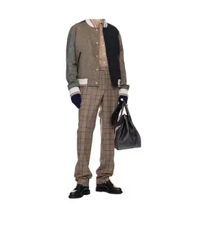 Thom Browne Bolton Weekender Distressed Leather Duffle Bag