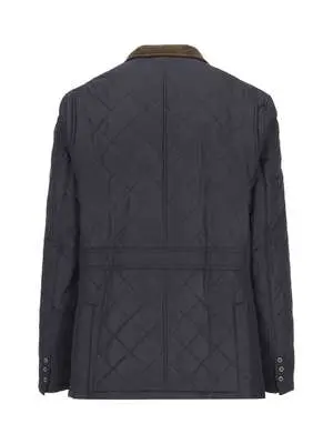 Barbour Quilted High Collar Jacket - Black