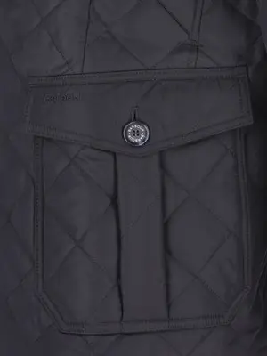 Barbour Quilted High Collar Jacket - Black