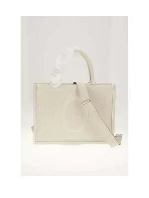Dior Medium Booktote Medallion Oblique - Cream