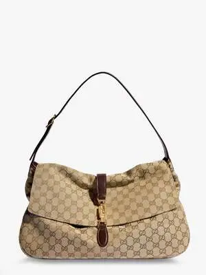 Gucci Jackie Flap Gg Canvas Shouder Bag - Multicolor