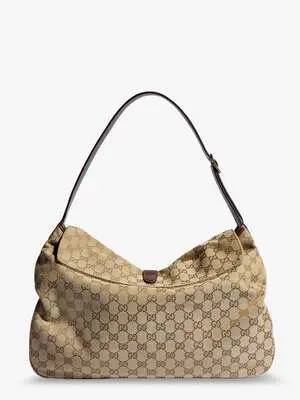 Gucci Jackie Flap Gg Canvas Shouder Bag