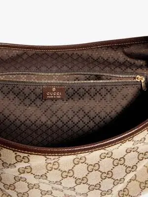 Gucci Jackie Flap Gg Canvas Shouder Bag