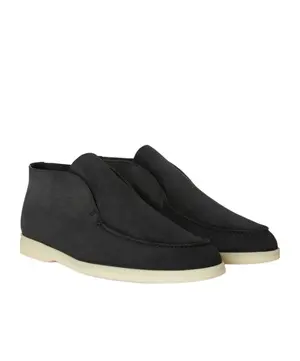 Loro Piana Open Walk Ankle Boots - Black