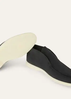 Loro Piana Open Walk Ankle Boots - Black
