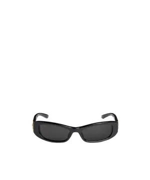 Balenciaga Cosmo Rectangle Sunglasses - Black