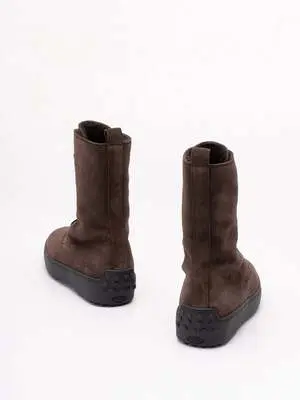 TOD'S Winter Gommino Ankle Boots In Suede