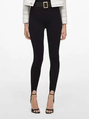 SELF-PORTRAIT Knit Stirrup Leggings - Multicolor