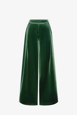 LEO LIN Velvet Wide Leg Pants