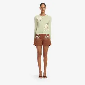Leo Lin Frill Shorts For Women