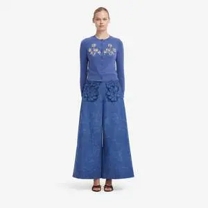 LEO LIN Claire Embellished Cashmere Blend Cardigan