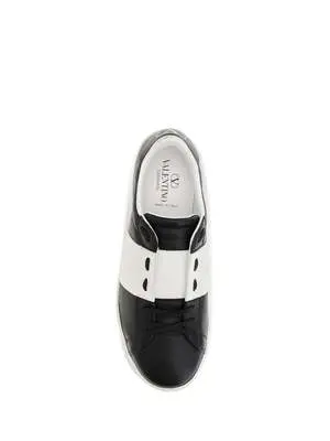 Valentino Garavani Open Sneakers With Contrast Bands And Studded Heel