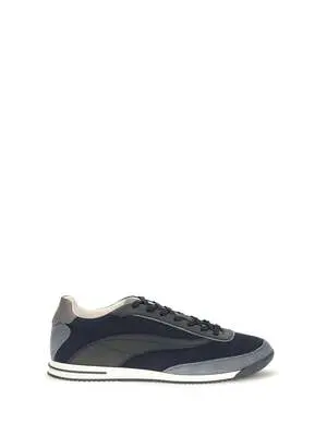 Brunello Cucinelli Lace-up Suede Sneakers - Blue