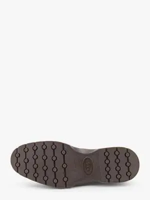 TOD'S Suede Loafers With Metal Logo