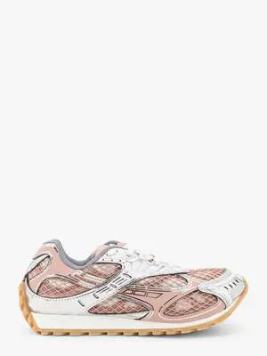 Bottega Veneta Orbit Mesh And Leather Sneakers - Multicolor