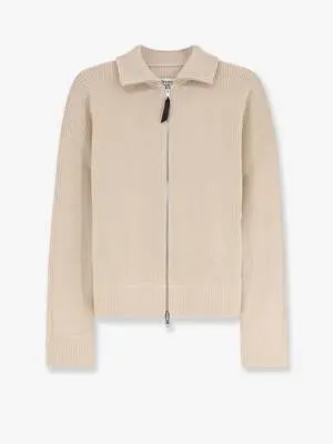 MAISON MARGIELA Wool Blend Zip-up Cardigan