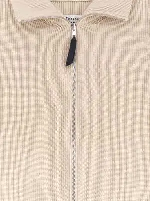 MAISON MARGIELA Wool Blend Zip-up Cardigan