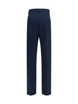 FERRAGAMO Cotton And Cashmere Chinos Pants