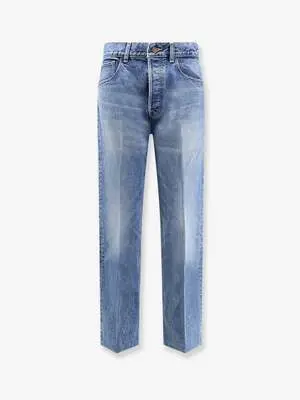 Celine Boyfriend Jeans With Logo Tag - Multicolor