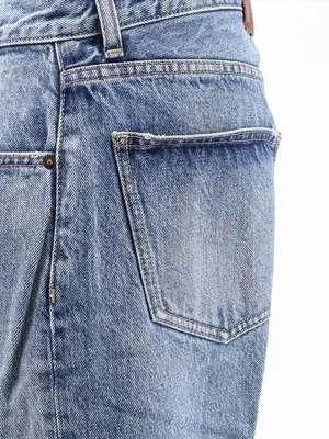 Celine Boyfriend Jeans With Logo Tag