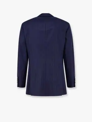 Brunello Cucinelli Virgin Wool Suit With Pinstripe Pattern - Multicolor