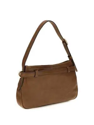 Miu Miu Leather Shoulder Bag With Buckle Detail