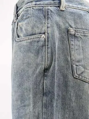 Rick Owens Wide Leg Washed-out Denim Jeans - Multicolor