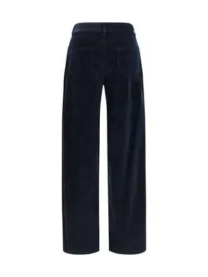 Max Mara Corduroy Velvet Palazzo Pants