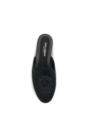 Dolce & Gabbana Calfskin Leather Mules