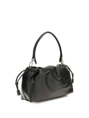 Fendi Baguette Soft Nappa Leather Shoulder Bag - Black