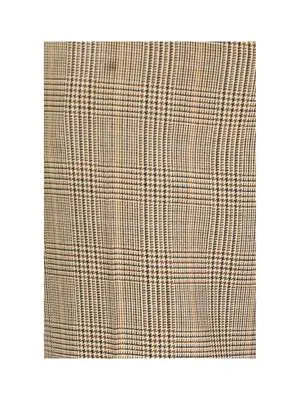Saint Laurent Prince Of Wales Houndstooth Wool Flared Pants