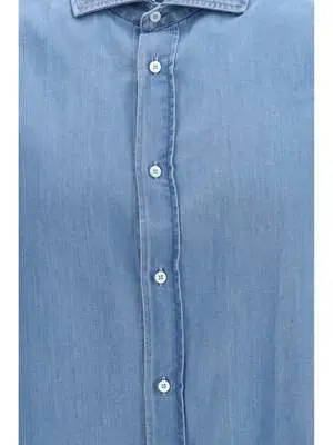 Brunello Cucinelli Cotton Denim Shirt - Blue