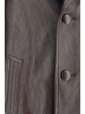 Prada Leather Caban Jacket