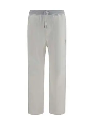 Brunello Cucinelli Cotton Pants With Drawstring Waistband - White