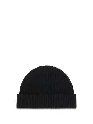PARAJUMPERS Beanie In Ribbed Knit With Logo