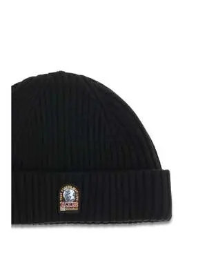 PARAJUMPERS Beanie In Ribbed Knit With Logo