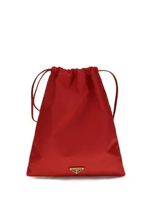 Prada Wish Re-nylon Clutch - Red