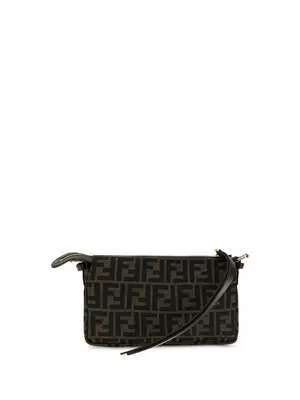 Fendi All-over Monogram Jacquard Shoulder Bag - Brown